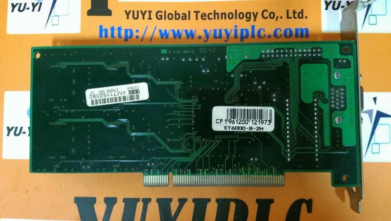 TSENG ET6000 / ET6000-B-2M PCI VGA CARD - PLC DCS SERVO Control MOTOR POWER SUPPLY IPC ROBOT